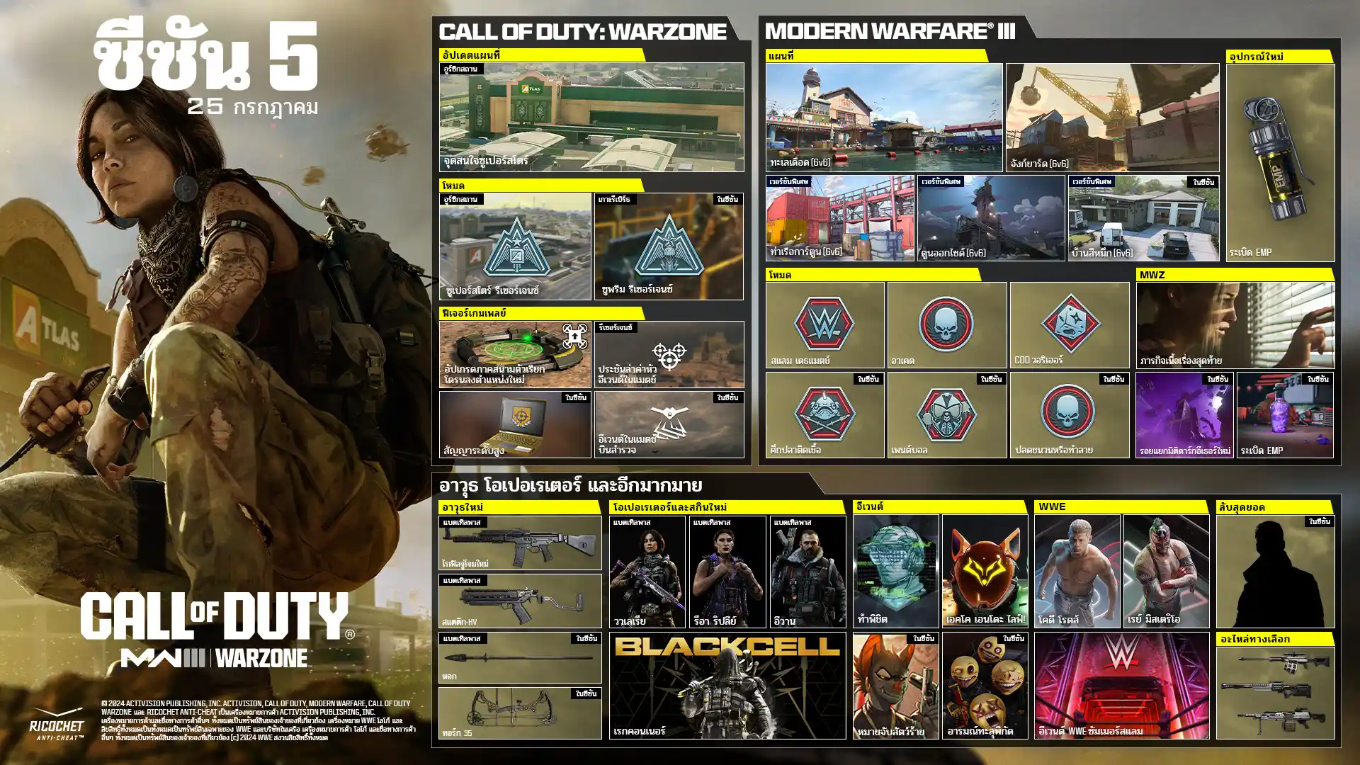 Call of Duty®: Warzone™ ซีซัน 5 | เกมแบตเทิลรอแยลมาใหม่ 2024